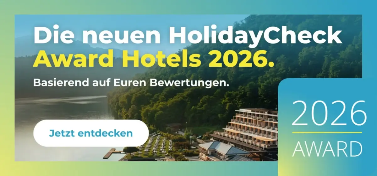 Die besten Hotels in Deutschland - HolidayCheck Award 2026